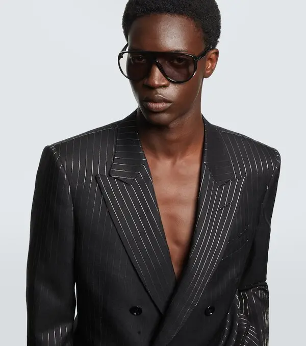 TOM FORD Achilles Aviator Sunglasses