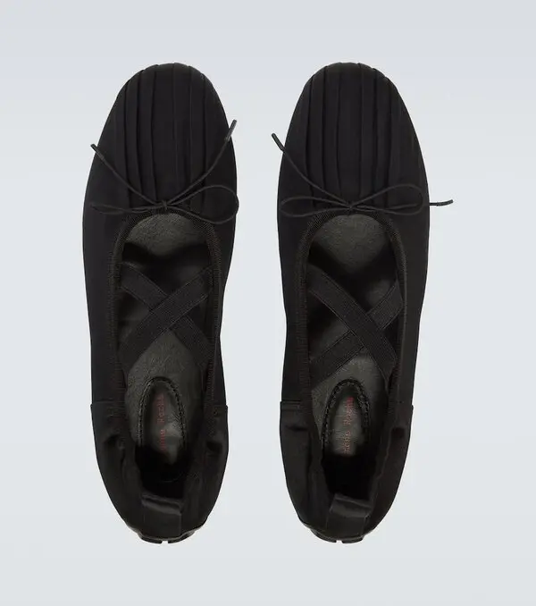 Simone Rocha Grip Satin Ballerina Flats