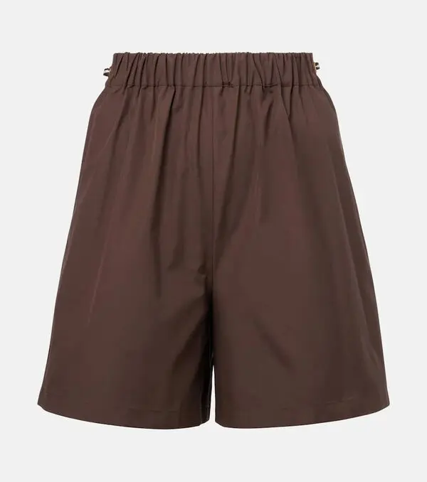 Max Mara Haway Cotton Poplin Shorts
