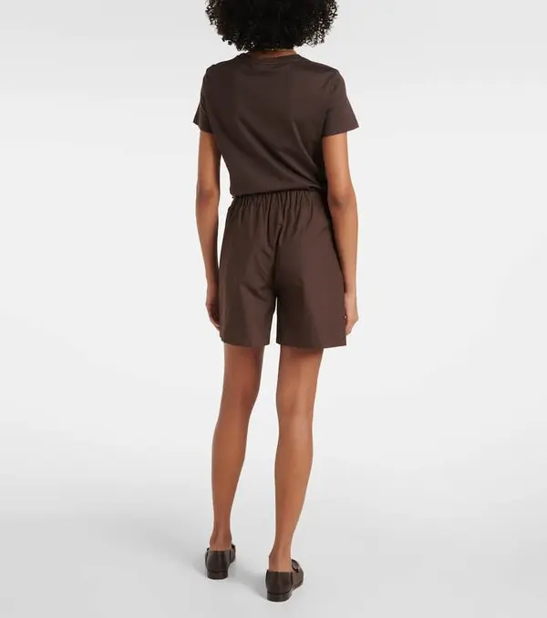 Max Mara Haway Cotton Poplin Shorts