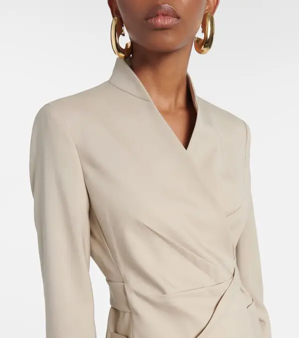 Max Mara Nereo Wool, Mohair, And Silk Blazer - Beige