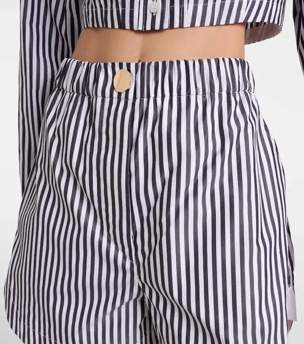 Sportmax Muscari Striped Cotton Shorts