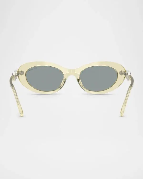 SWAROVSKI Crystal-embellished Oval Sunglasses