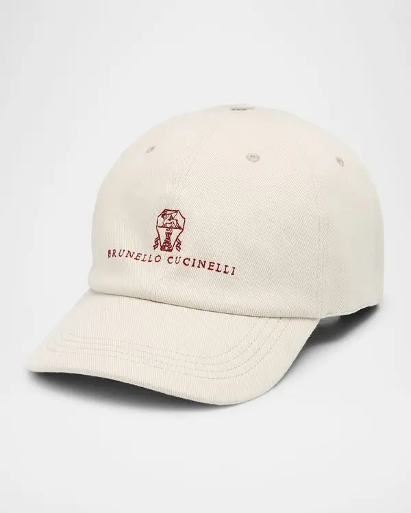 Brunello Cucinelli Denim Baseball Cap - Juta