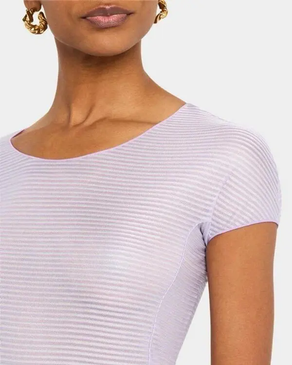 Emporio Armani Striped Viscose T-shirt