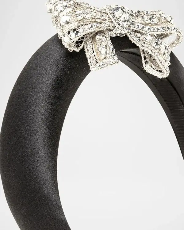 JENNIFER BEHR Gracelyn Bow Headband - Silver
