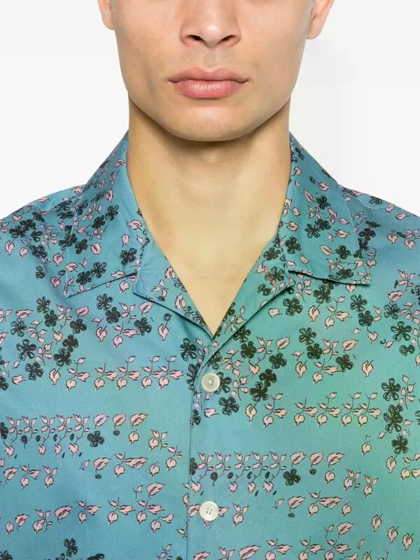 Paul Smith Jasmine-print Short-sleeve Shirt