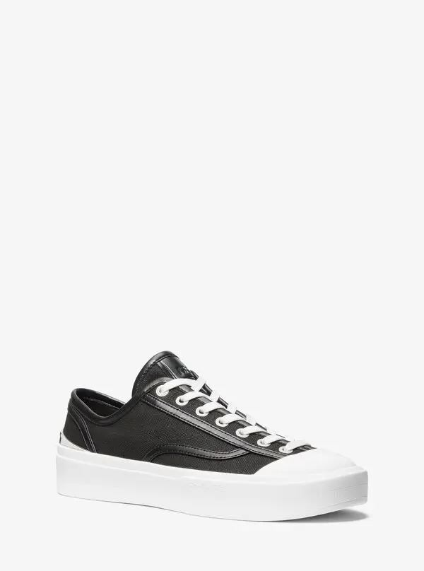 Michael Kors Jude Linen Blend Sneakers - Black