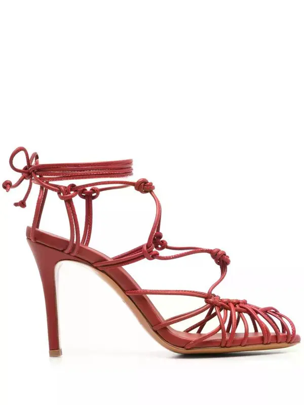 FORTE_FORTE 95mm Slender-heel Sandals - Red