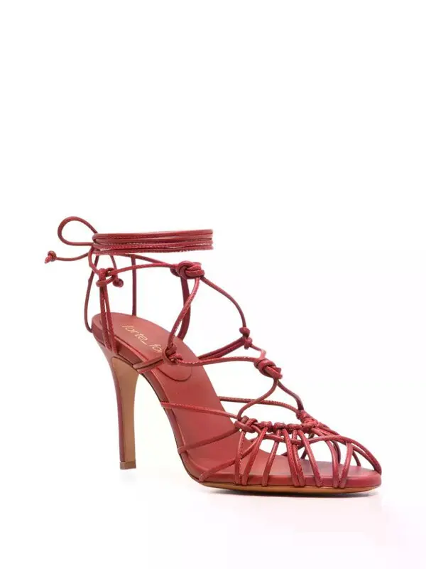 FORTE_FORTE 95mm Slender-heel Sandals - Red