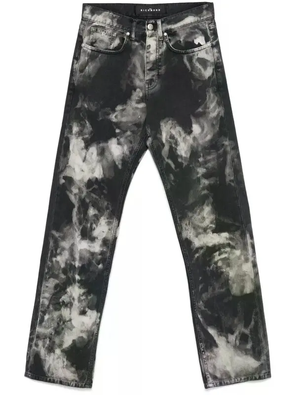 John Richmond Jeans With Watercolour Effect