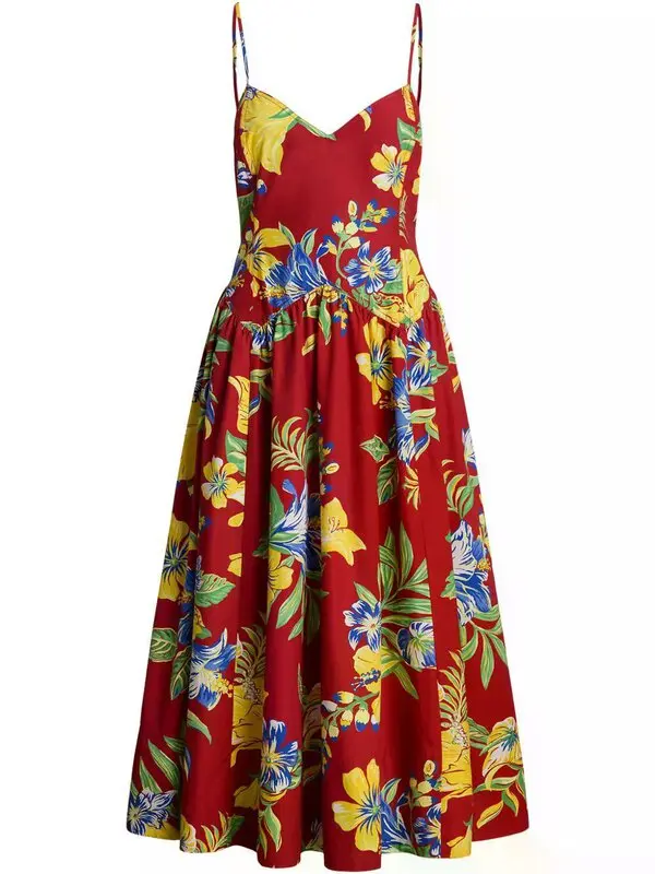 Polo Ralph Lauren Tropical-print Dress