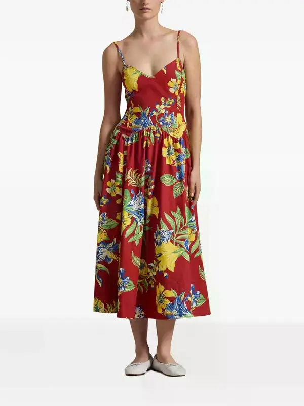 Polo Ralph Lauren Tropical-print Dress
