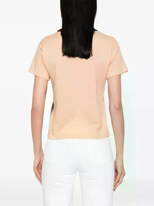Chloé Face Print T-Shirt - Orange | Editorialist