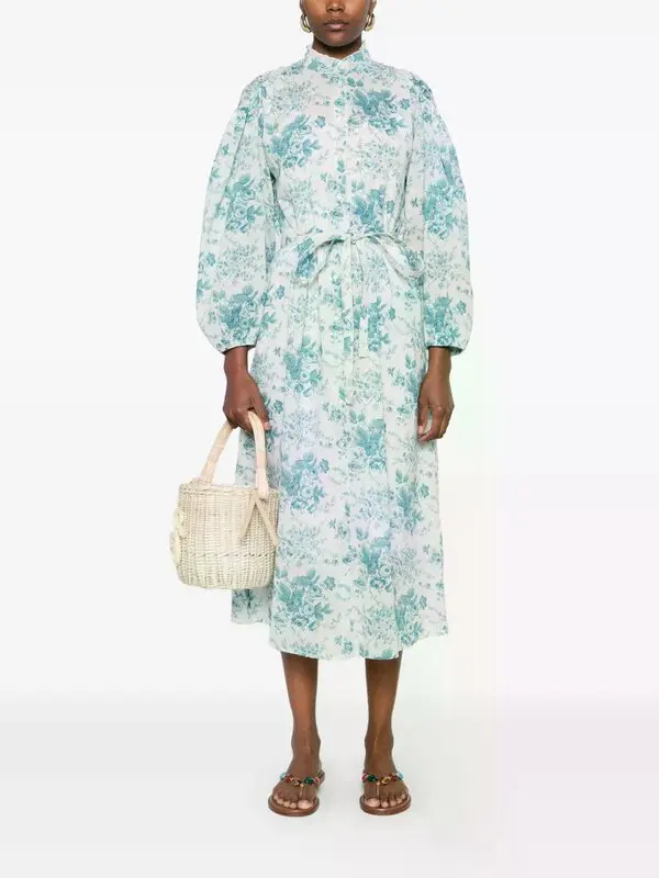 Antik Batik Cinz-print Midi Dress