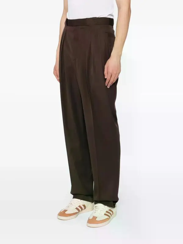Casablanca Pleated Trousers - Brown