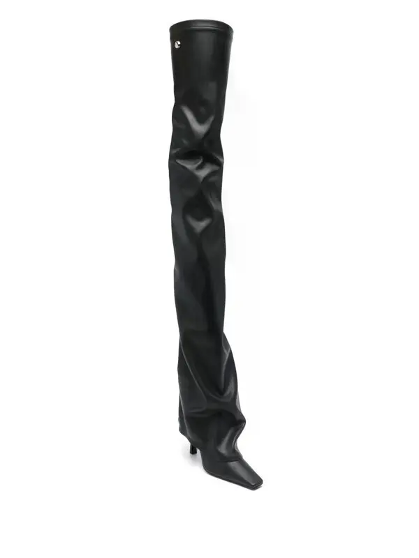 Attico 95mm Robin Over-the-knee Boots - Black