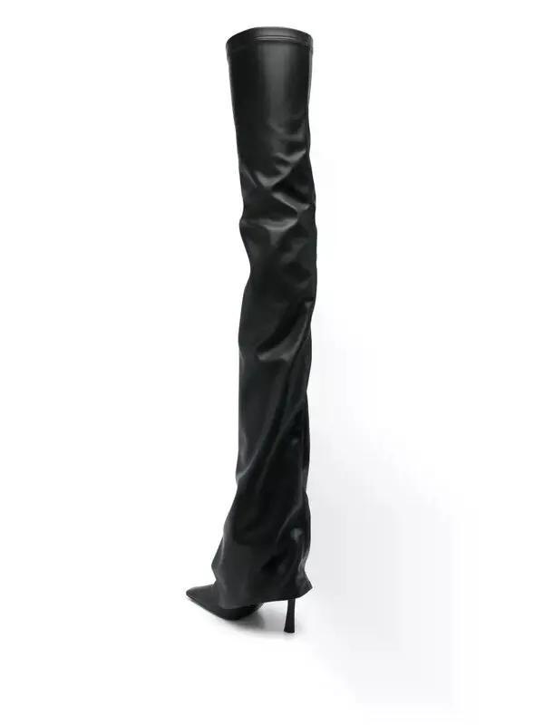 Attico 95mm Robin Over-the-knee Boots - Black