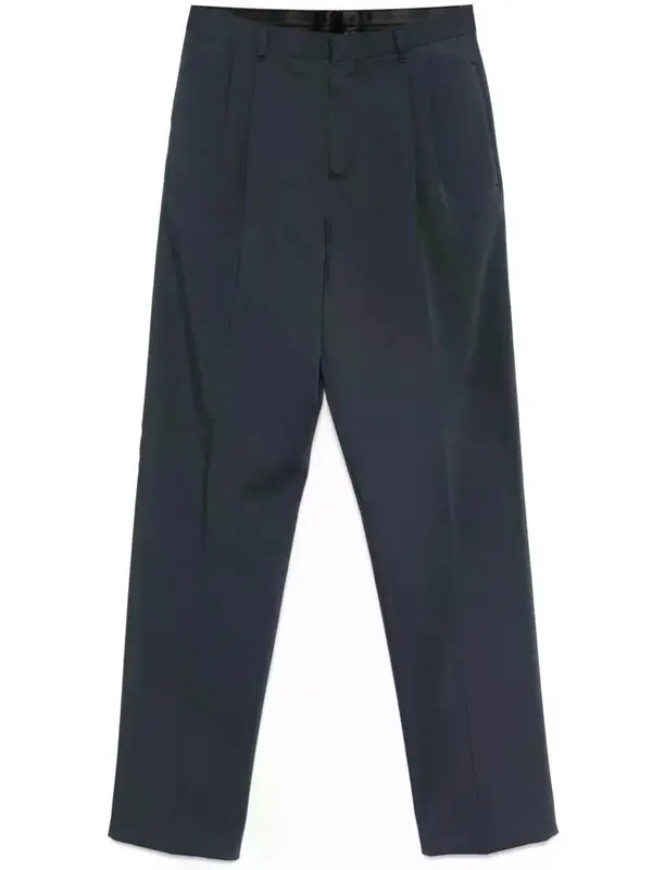 LARDINI Pleat-detailed Trousers - Blue