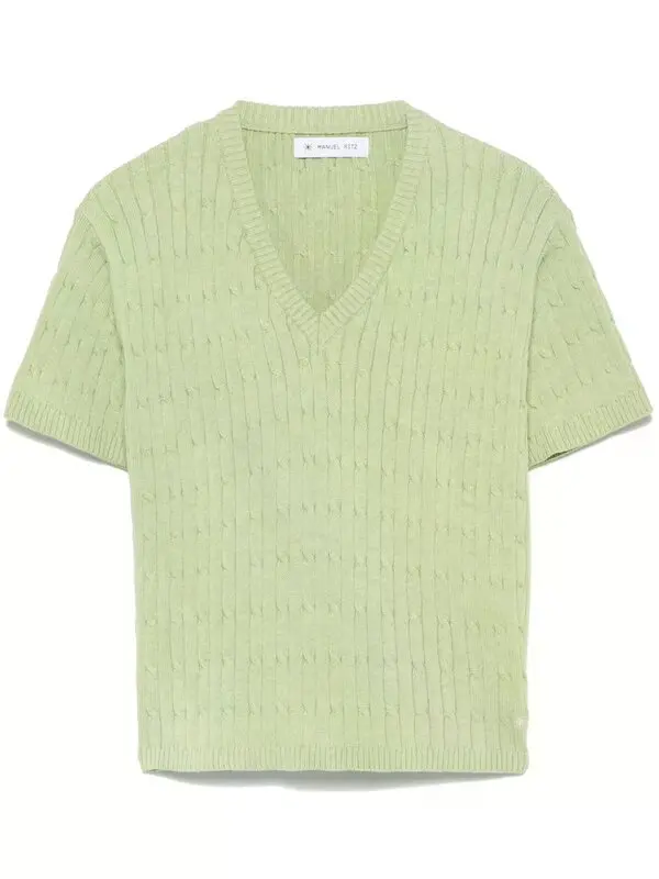 MANUEL RITZ Cable-knit T-shirt