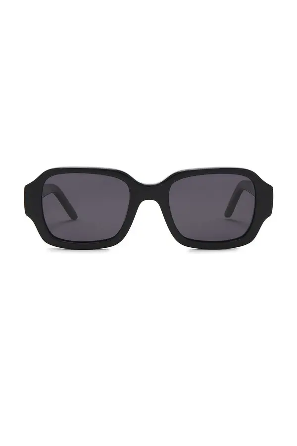BRU EYEWEAR Olan Rectangle Sunglasses - Soot