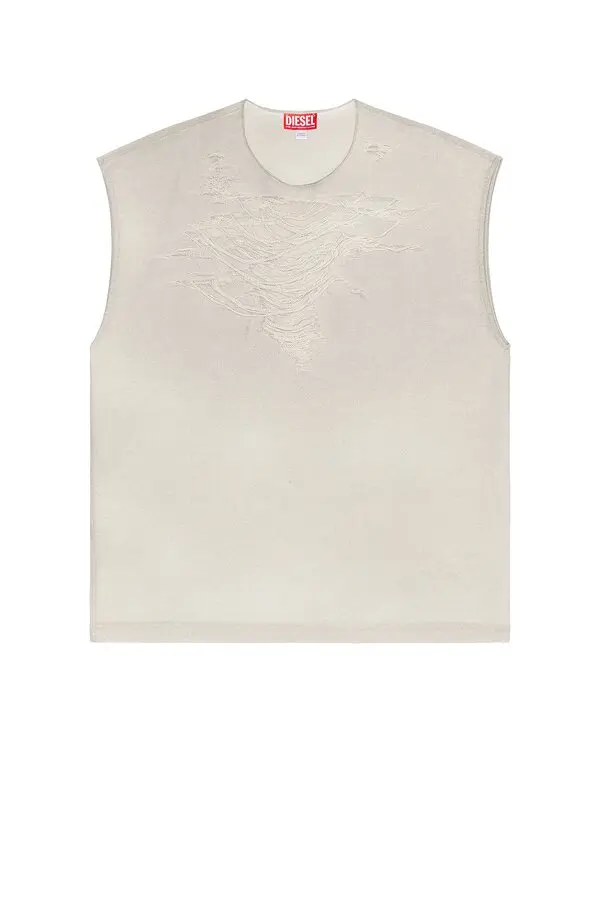 DIESEL® Sleeveless Distressed Sweater