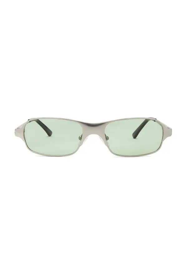 BRU EYEWEAR Aitken Rectangle Sunglasses - Swamp