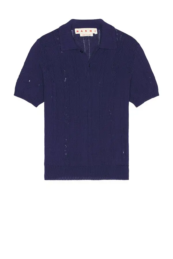 Marni Polo Neck In Blue - Bluette