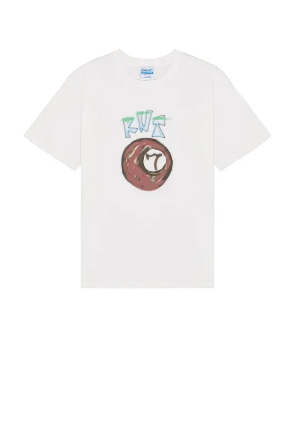 RICE NINE TEN Scribbles Tee In White - 7 Ball