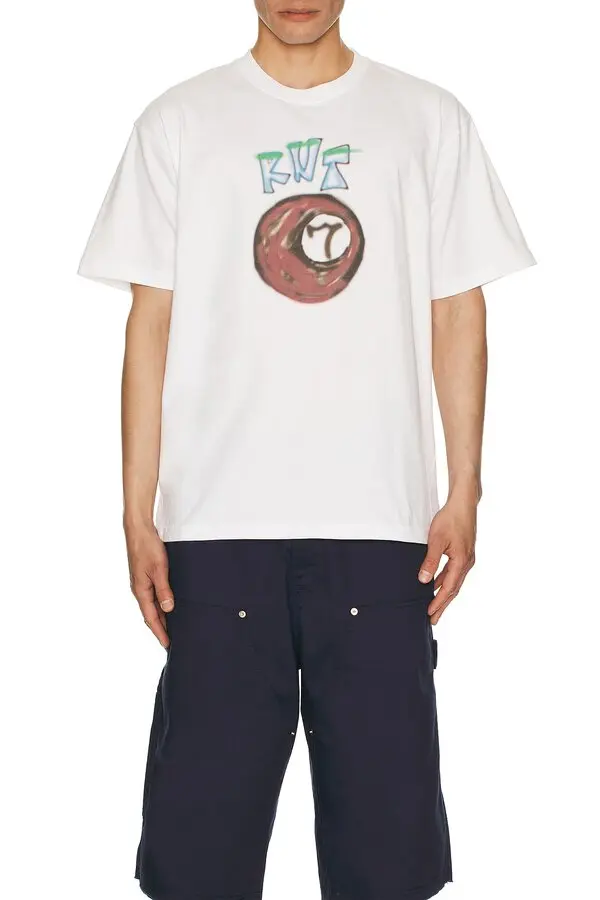 RICE NINE TEN Scribbles Tee In White