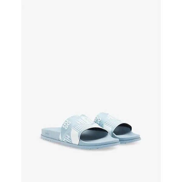 Hugo Geometric Logo-embossed Slides