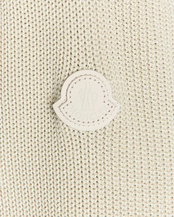 Moncler Quilted Vest Cardigan - Light Beige