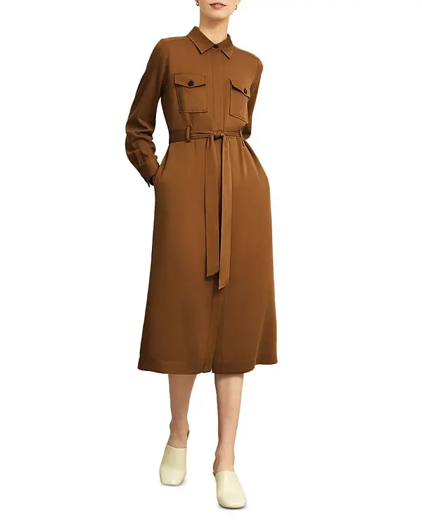 HOBBS LONDON Limited Combs Midi Shirt Dress