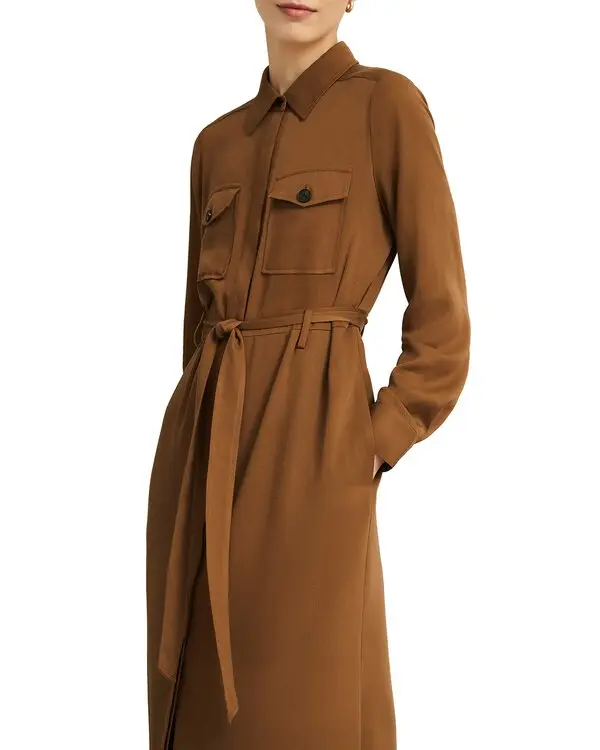 HOBBS LONDON Limited Combs Midi Shirt Dress