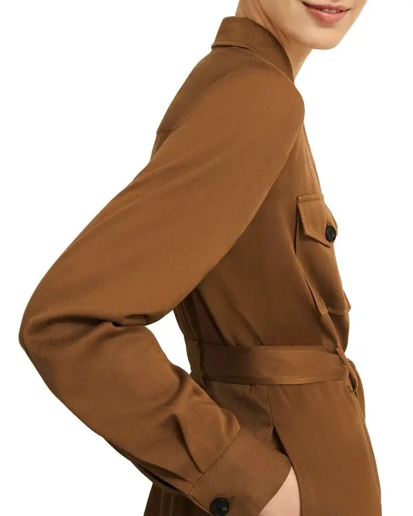 HOBBS LONDON Limited Combs Midi Shirt Dress