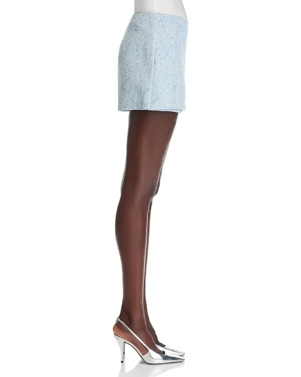 Aqua Tweed Skort