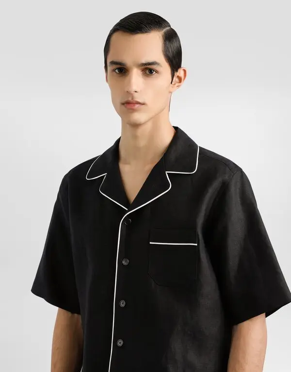 Dolce & Gabbana Linen Fabric Hawaiian Shirt
