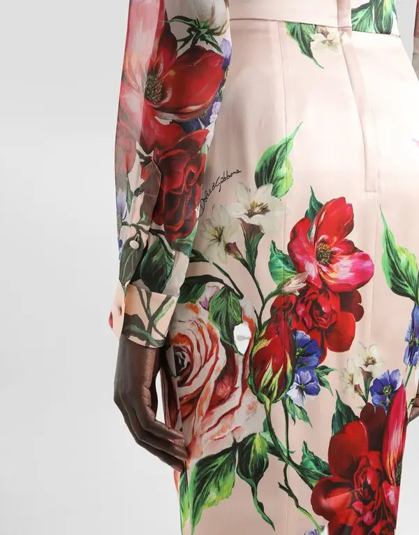 Dolce & Gabbana Floral- Chiffon Shirt - Print