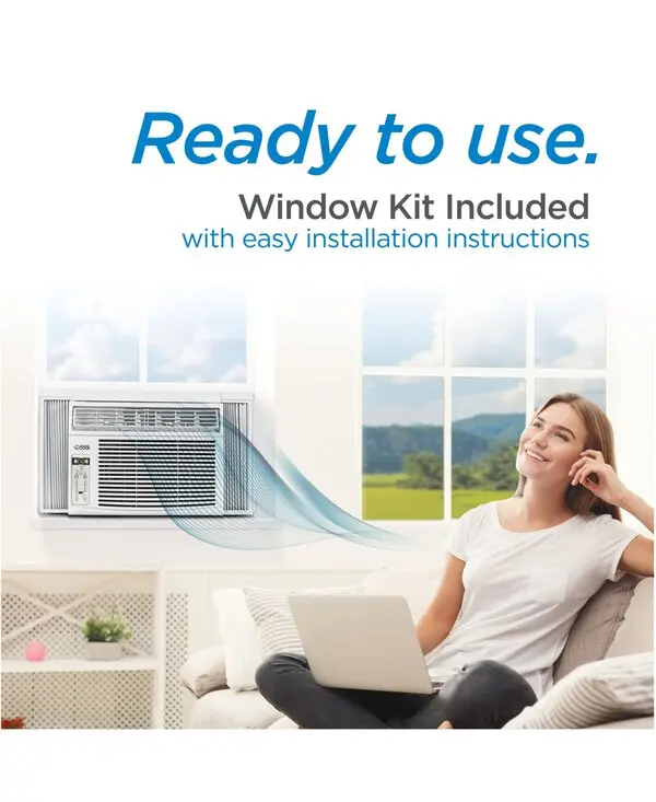 COMMERCIAL COOL Window Air Conditioner 8000 Btu