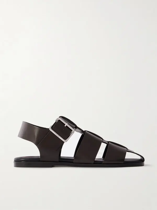 AeydĒ Whit Leather Sandals - Brown