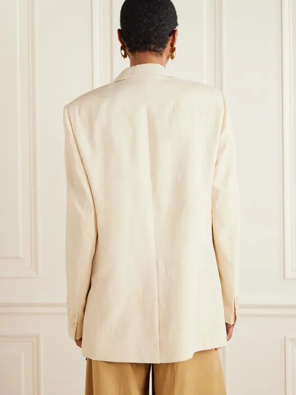 Stella McCartney Oversized Woven Blazer - Neutrals