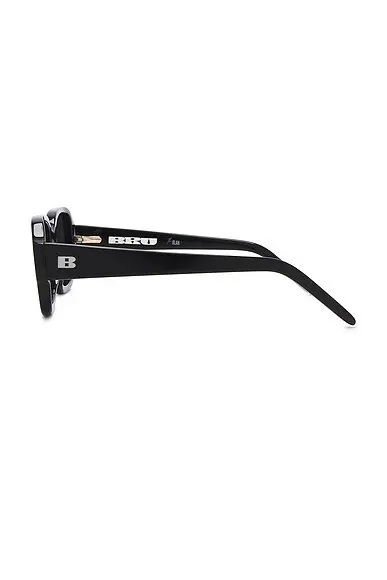 BRU EYEWEAR Olan Rectangle Sunglasses - Soot