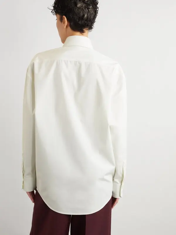 Saint Laurent Cotton-poplin Shirt - White