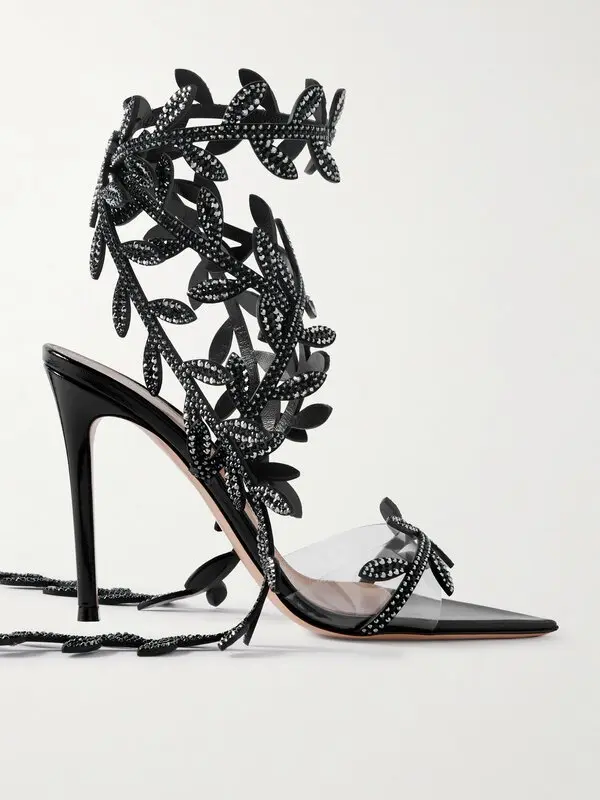 GIANVITO ROSSI Flavia 105 Crystal-embellished Sandals