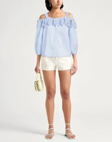LIU •JO Off-the-shoulder Top - Blue