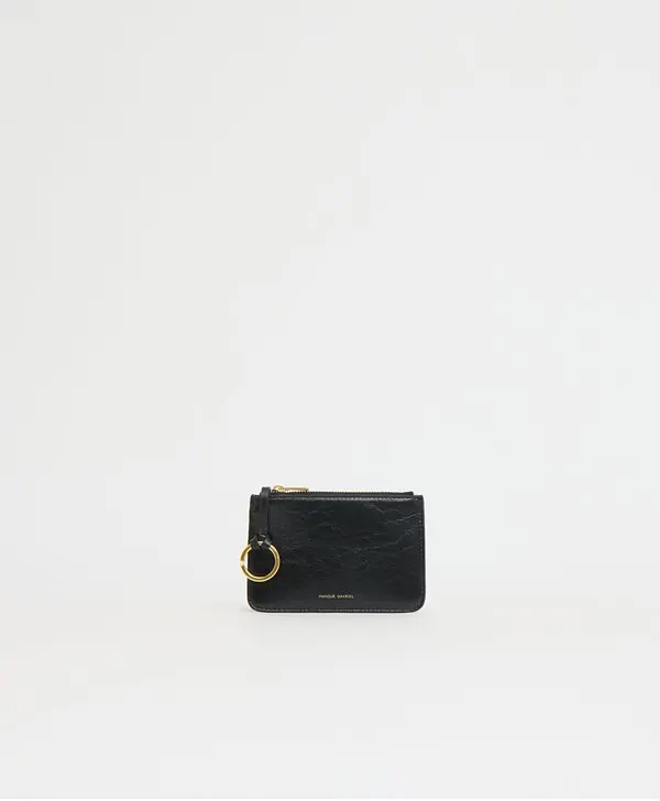 MANSUR GAVRIEL Keychain Zip Case - Crinkled Black