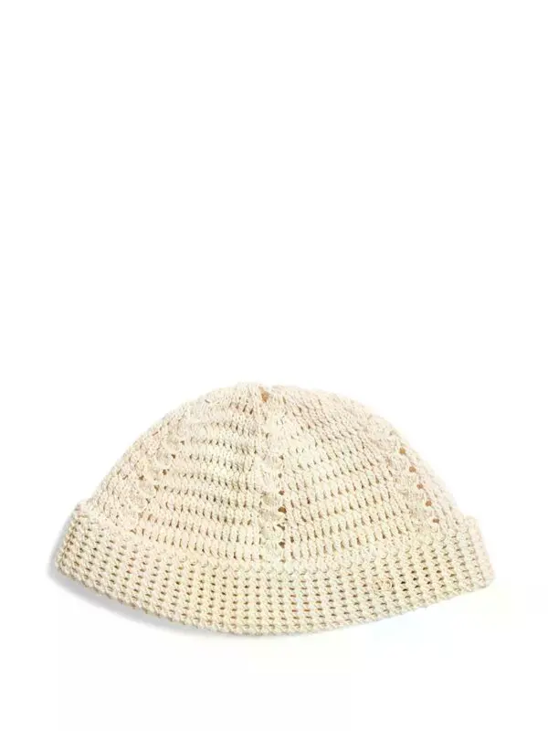 Valentino Garavani Vlogo Signature Knitted Beanie - Neutrals