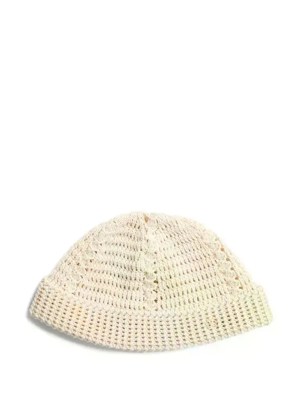 Valentino Garavani Vlogo Signature Knitted Beanie Hat - Neutrals