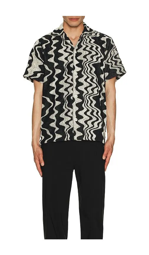 Oas Nero Verve Cuba Terry Shirt - Black