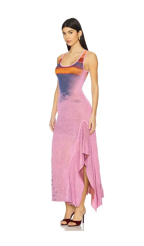 strapless open back dress Bex Tank Maxi Dress - Tulip Pink